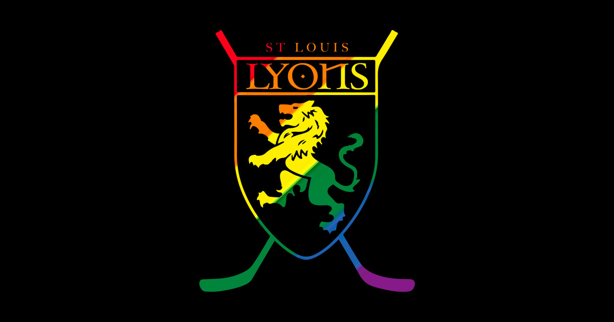 Lyons Logo Pride - Hockey - Sticker | TeePublic