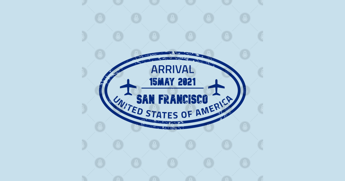 San Francisco passport stamp - San Francisco - T-Shirt | TeePublic