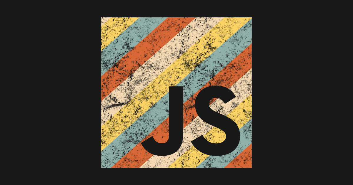 JavaScript Shirt | Retro Distressed Striped JS Logo - Javascript Logo ...