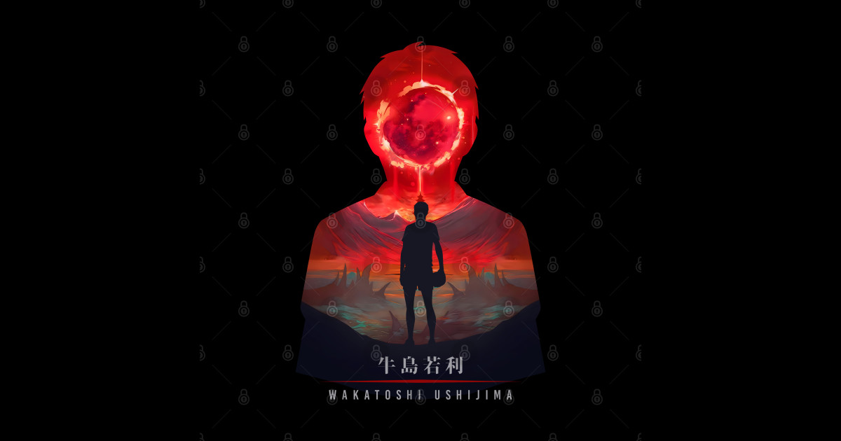 Volleyball Super Ace - Bloody Illusion - Ushiwaka - Sticker | TeePublic