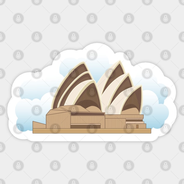 Sydney Opera House - Sydney Opera House - Sticker | TeePublic