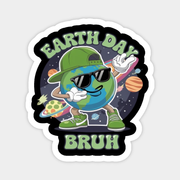 Dabbing Earth Day 2025 Groovy Bruh Meme Saying Generate tags - Dabbing ...
