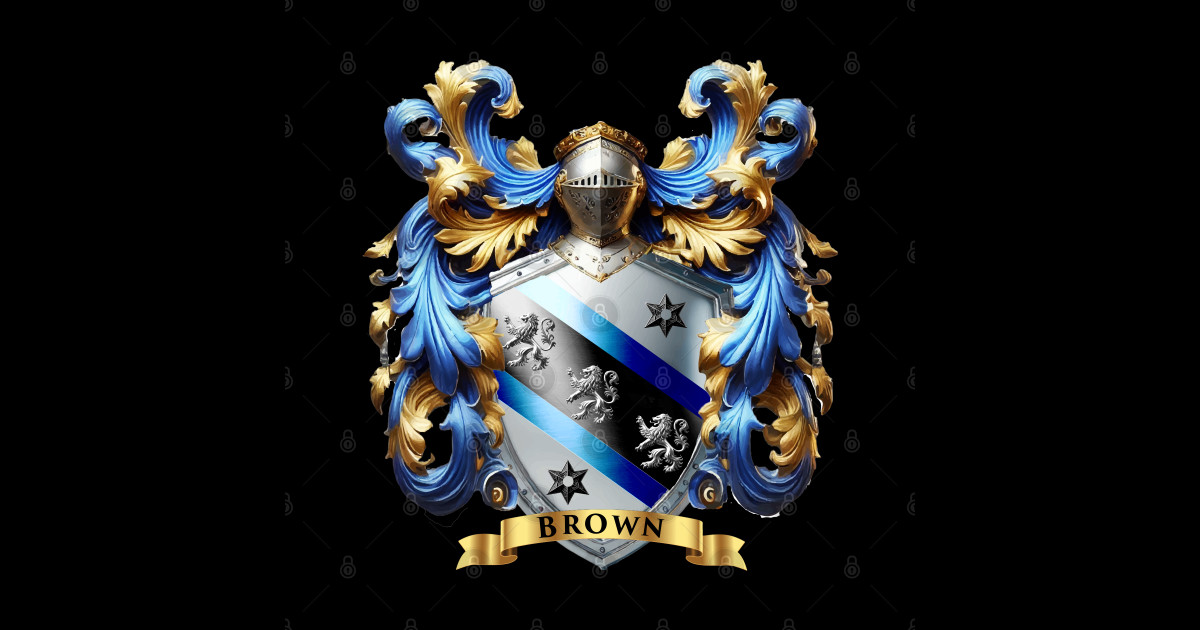 Brown Family Crest – English Heritage Coat of Arms Design - Brown ...