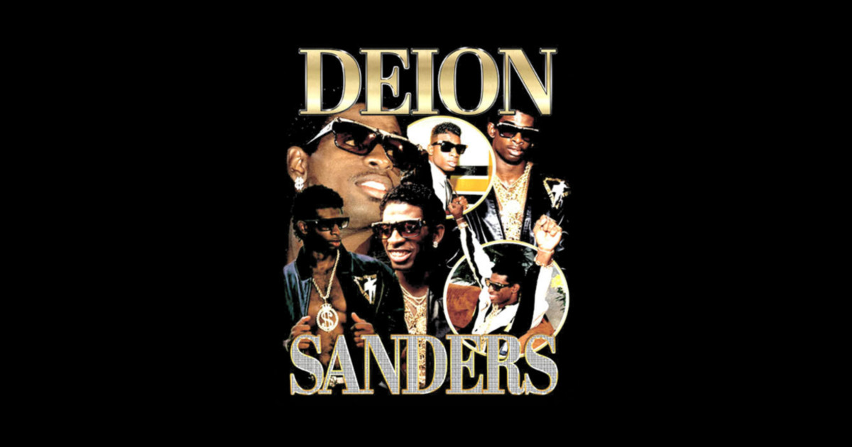 Deion Sanders Retro Vintage - Deion Sanders - Sticker | TeePublic