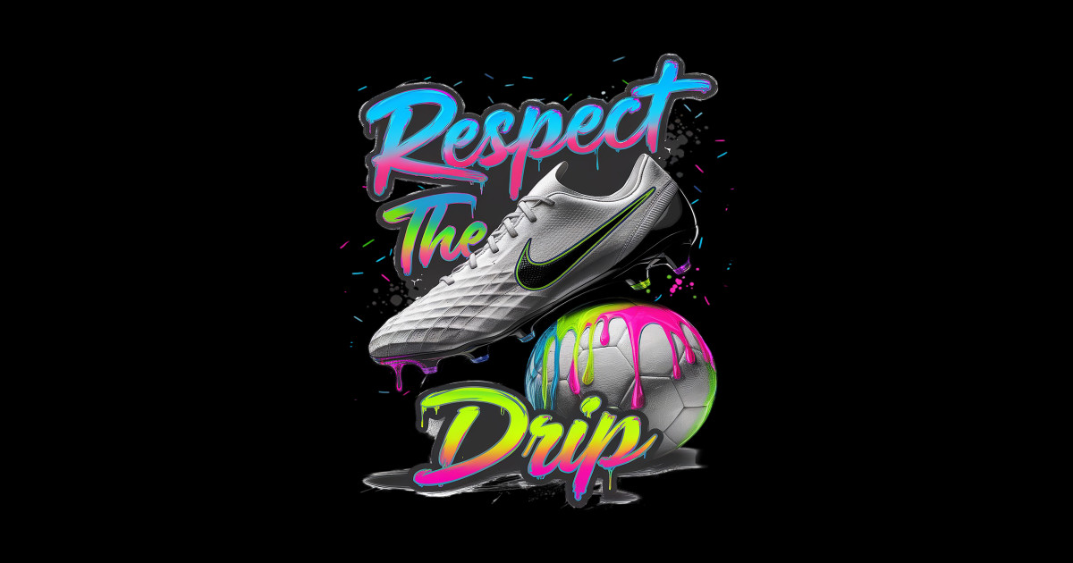 Respect The Drip Soccer Ice Cream Drip With Sprinkles - Respect The ...