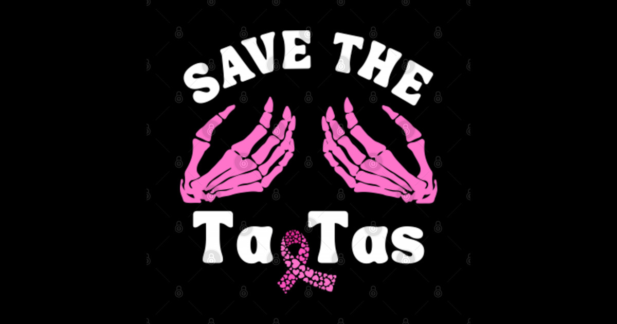 Pink Skeleton Save The Tatas Pumpkin Breast Cancer Awareness - Save The ...