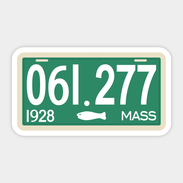 Vintage Mass Plate - Dot Apparel - Sticker | TeePublic