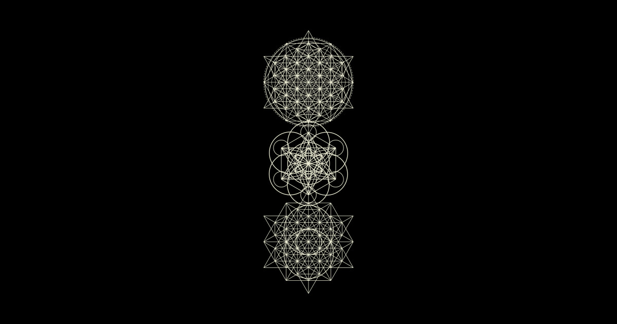 Flower of Life Sacred Geometry Chakras - Psytrance - Sticker | TeePublic