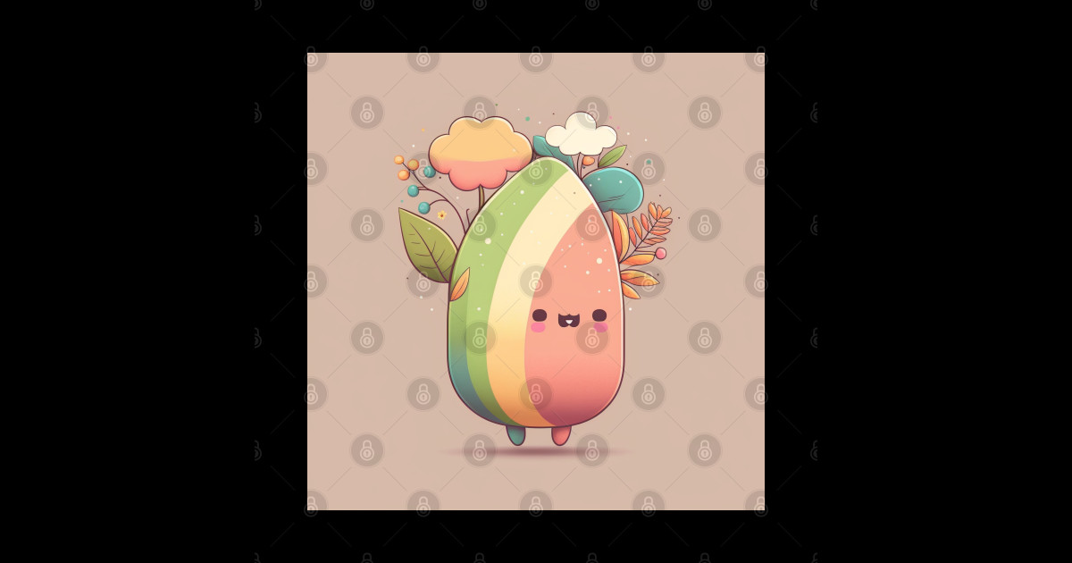 Cute and colorful rainbow plant seed - Seed - Sticker | TeePublic