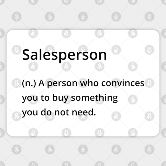 Salesperson Dictionary Definition - Dictionary Definition - Sticker ...