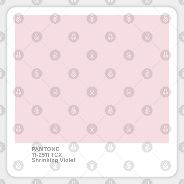 pantone 11-2511 TCX Shrinking Violet - Pantone Color - Sticker | TeePublic