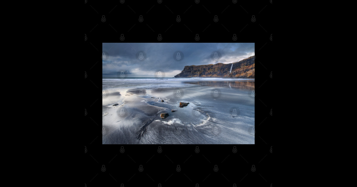 Talisker Beach and Brooding Sky Isle of Skye Scotland - Talisker ...
