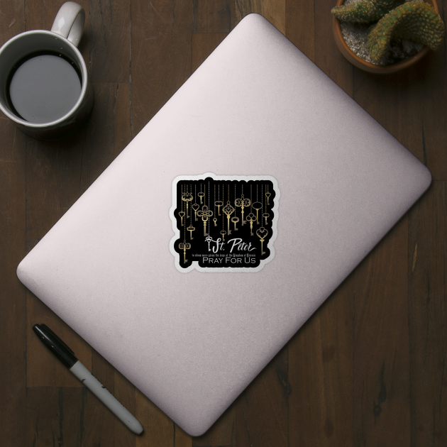 St Peter the Apostle Keys to the Kingdom Catholic Saint - St Peter - Sticker | TeePublic