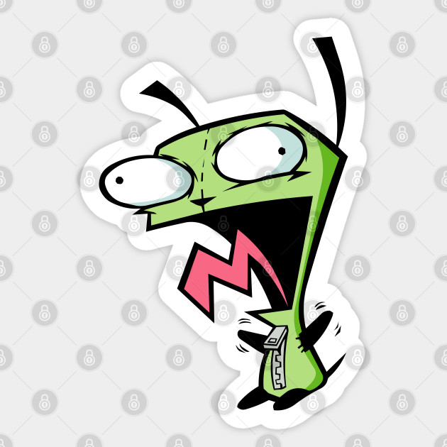 Gir Scream (Invader Zim) - Invader Zim - Sticker | TeePublic