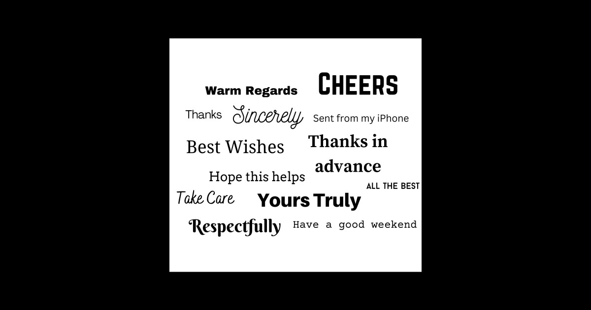 Multiple Email Sign-Offs - Email - Posters and Art Prints | TeePublic