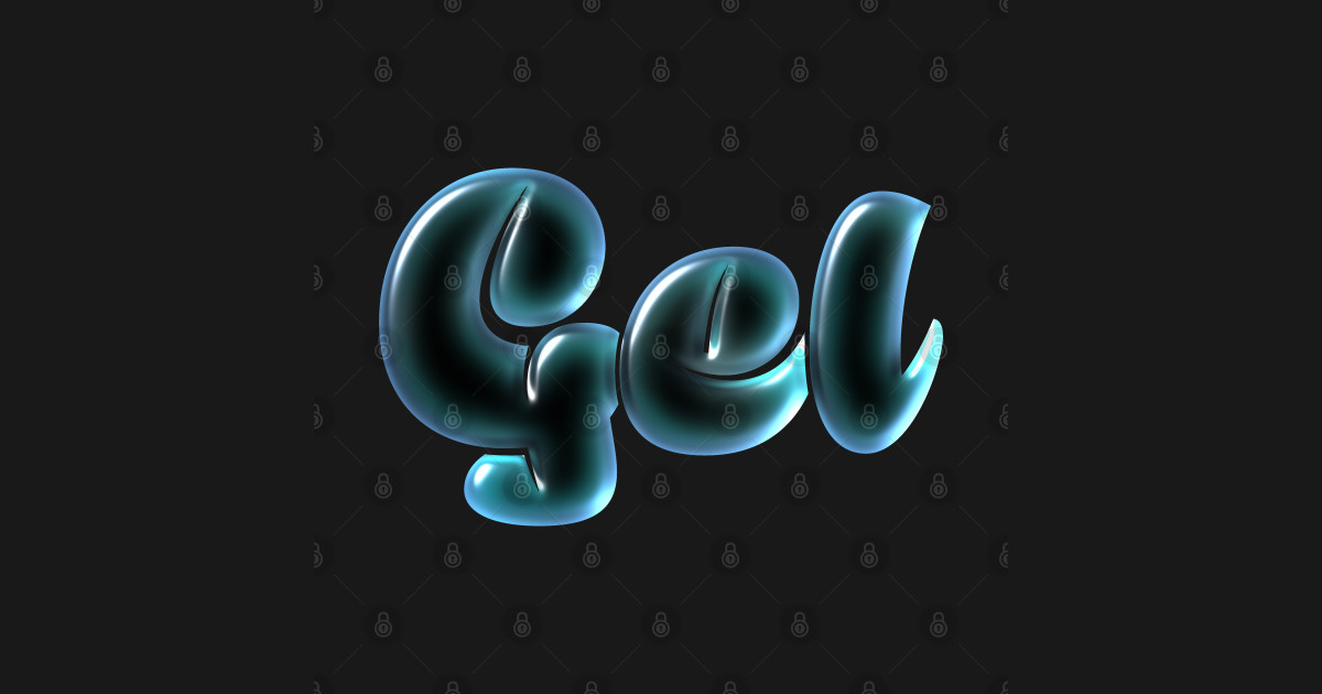 Gel Text Effect - Gel Text Effect - T-Shirt | TeePublic