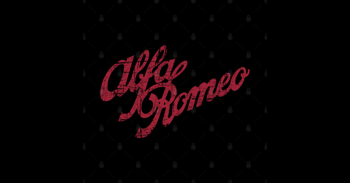 Alfa Romeo Script (visit: fmDisegno.redbubble.com for full range ...