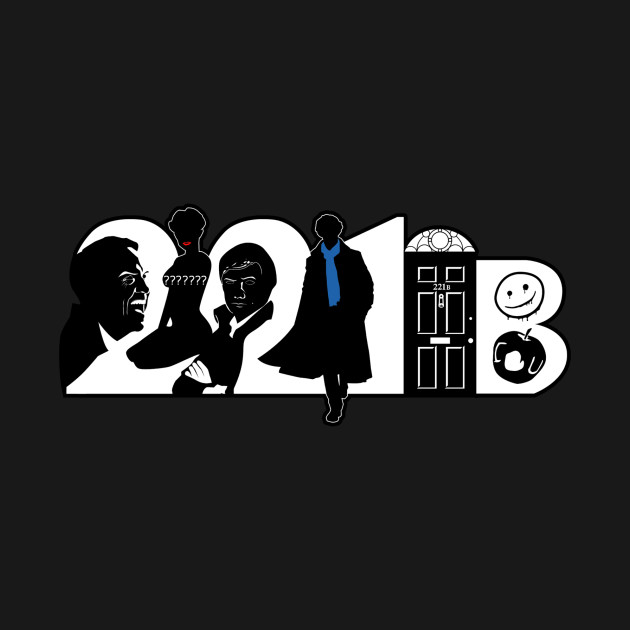 221B - Sherlock - T-Shirt | TeePublic