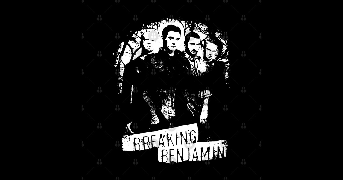 Vintage Sillhouette Metal Band 90s - Breaking Benjamin - Sticker ...