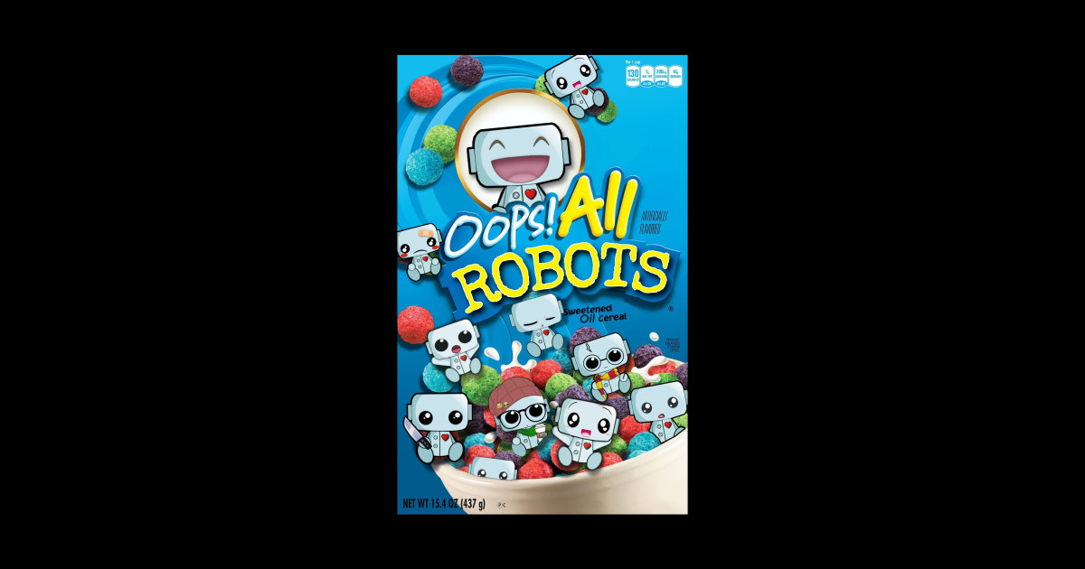 Oops! ALL Robots - Capt Crunch - Sticker | TeePublic