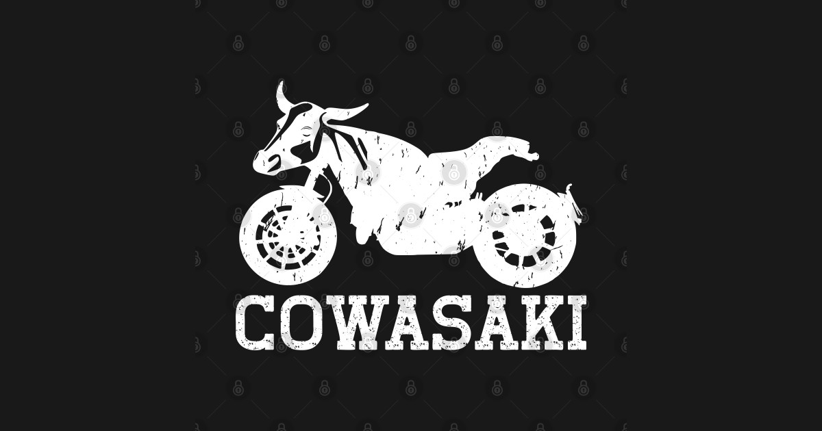 Cowasaki motorcycle - Funny Motorcycle Gifts - T-Shirt | TeePublic