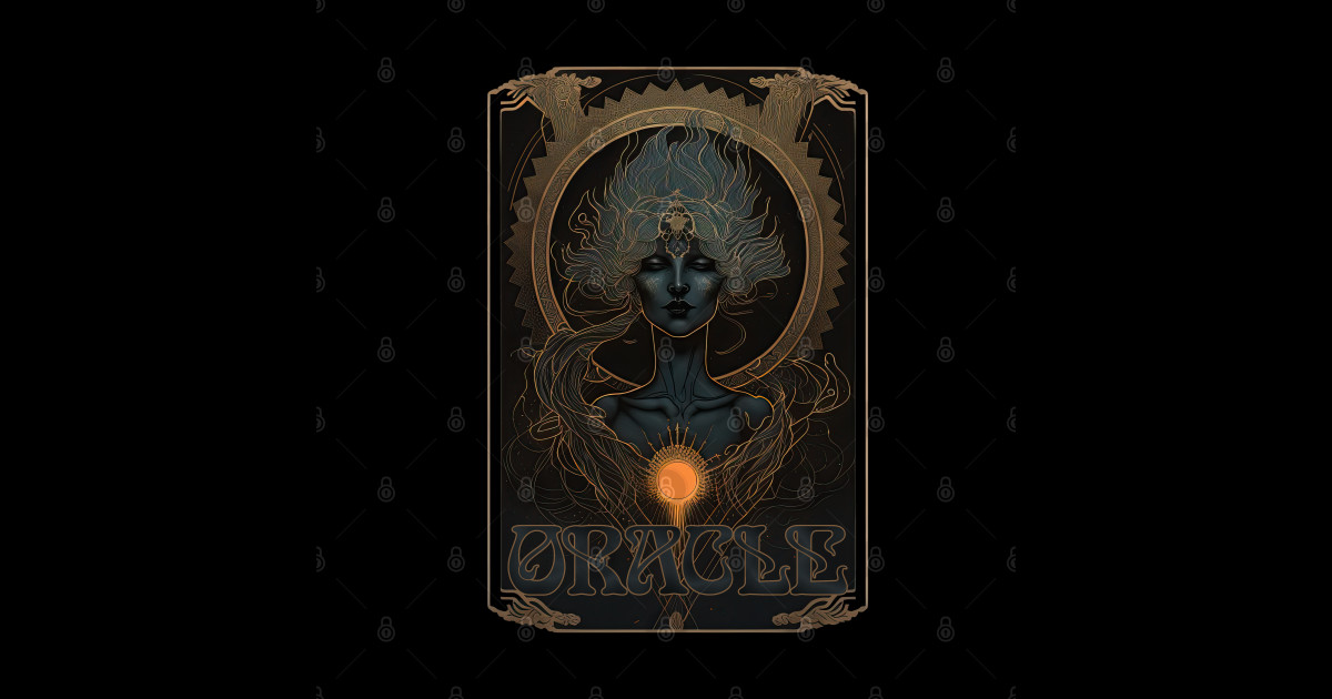 Oracle - Ancient Witch of Prophecy Art Nouveau - Oracle - Posters and ...