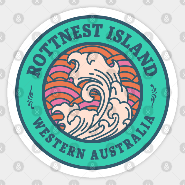 Rottnest Island Australia Surf Badge - Rottnest Island - Sticker ...