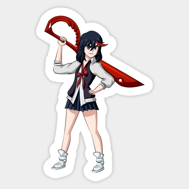 Ryuko casual pose - kill la kill - Kill - Sticker | TeePublic