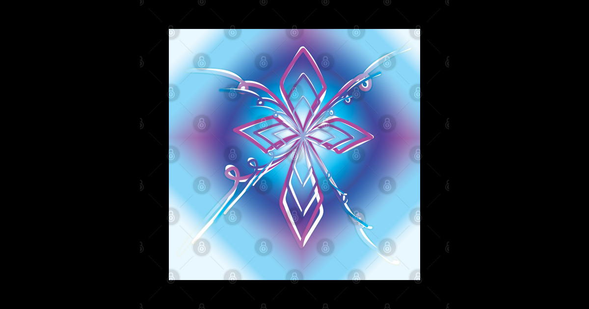 Whimsical Cross - Cross - Sticker | TeePublic