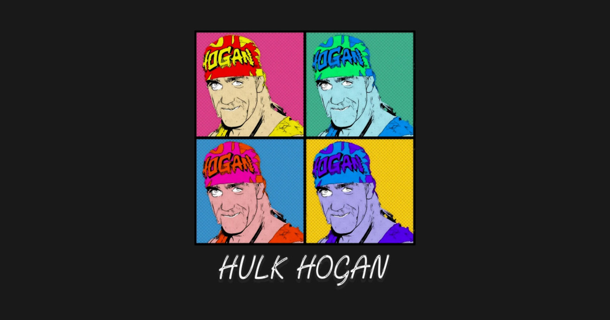 Hulk Hogan 90S Pop Art Style - Hulk Hogan - T-Shirt | TeePublic