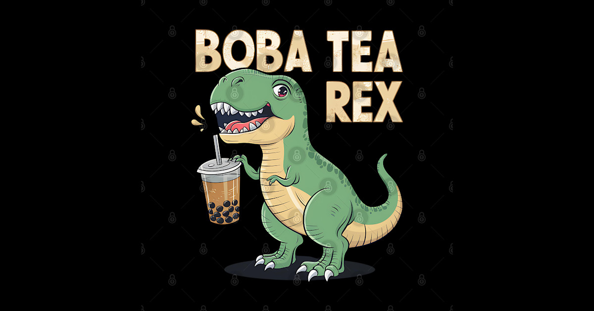 Boba Tea-Rex - Boba Dino - Sticker | TeePublic