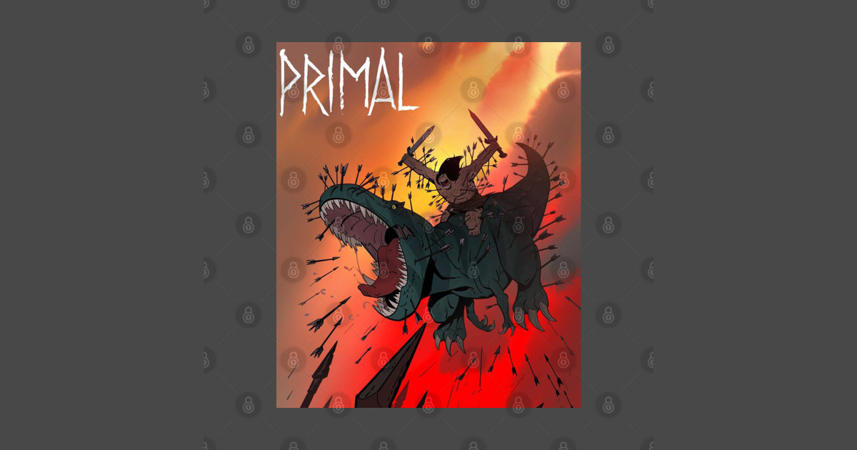 Primal Cartoon Poster - Primal - T-Shirt | TeePublic