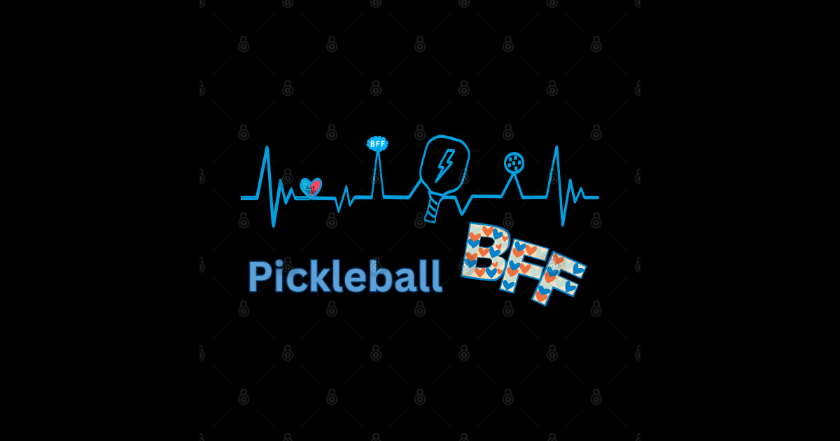 pickleball player best friends forever man boys girl BLUE - Pickleball ...