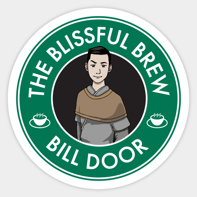 Bill Door Tea Shop Logo - Avatar The Last Airbender - Sticker | TeePublic