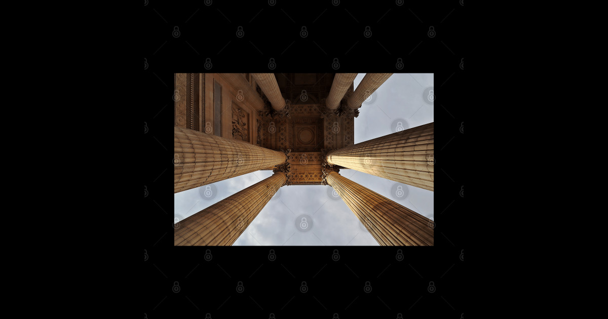 Pantheon History Monument - Pantheon History Monument - Sticker | TeePublic