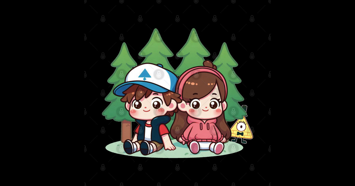 Best Friends: Dipper & Mabel - Gravity Falls - Sticker | TeePublic