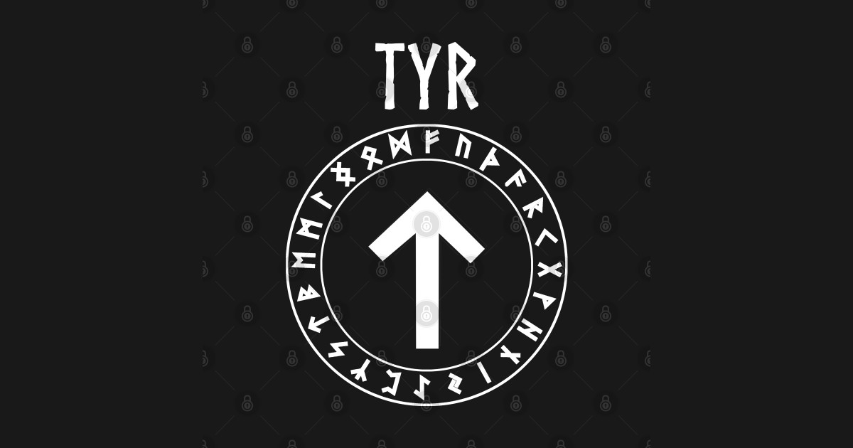 Tyr Norse God Tiwaz Rune - Tyr Rune - T-Shirt | TeePublic