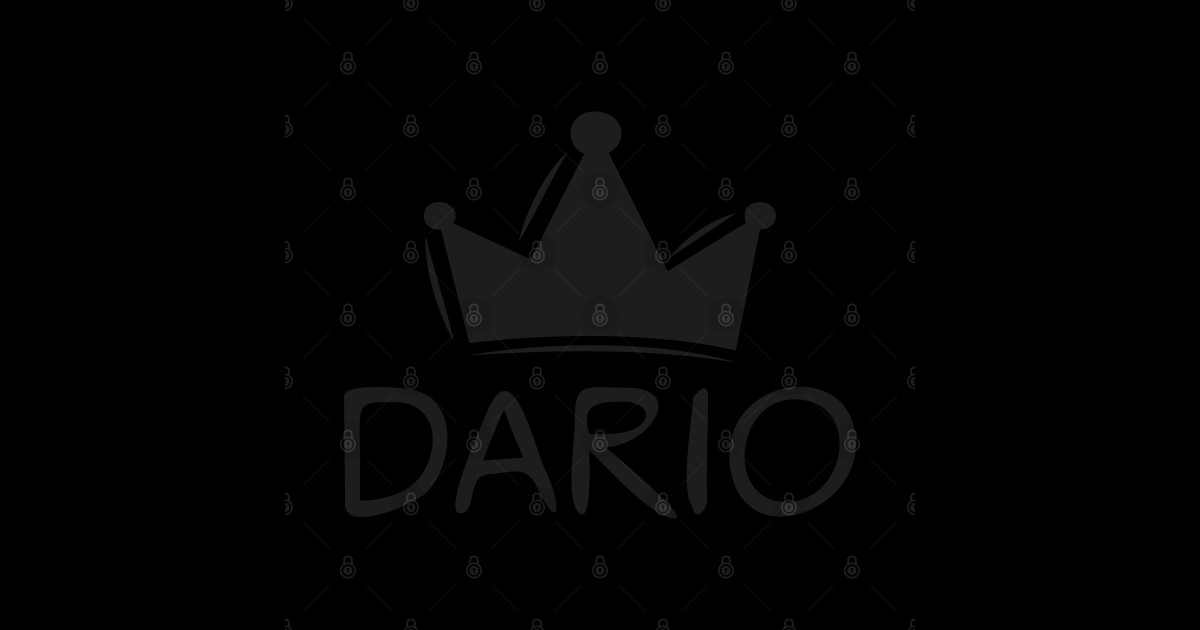 Dario name, Sticker design. - Dario - T-Shirt | TeePublic