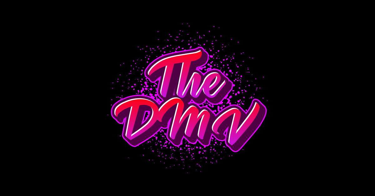 The DMV (DC, Maryland, Virginia) Graffiti Style - Dmv - Sticker | TeePublic