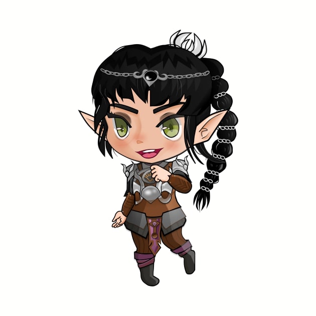 Shadowheart Chibi Baldur's Gate 3 Sticker, Mug, T-Shirt and more ...