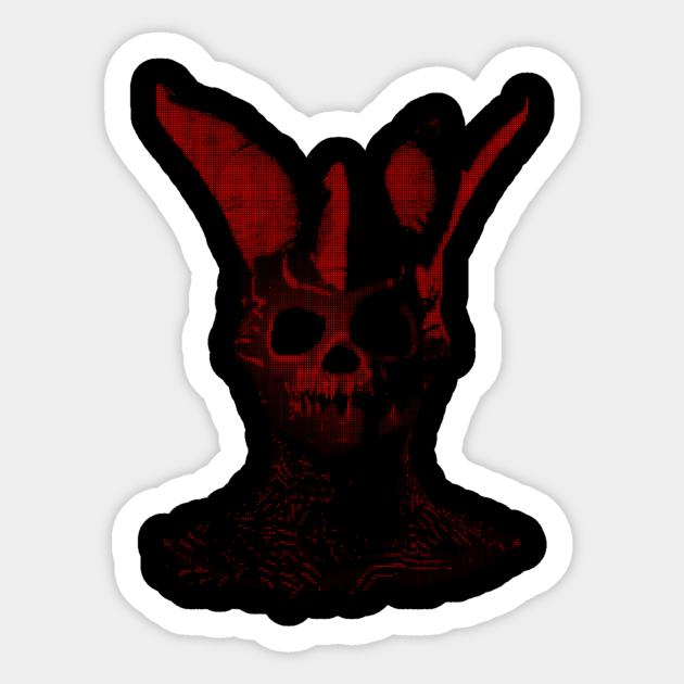 Demon ASCII Art - Demon - Sticker by Antonio Petit Cwirko | Printblur