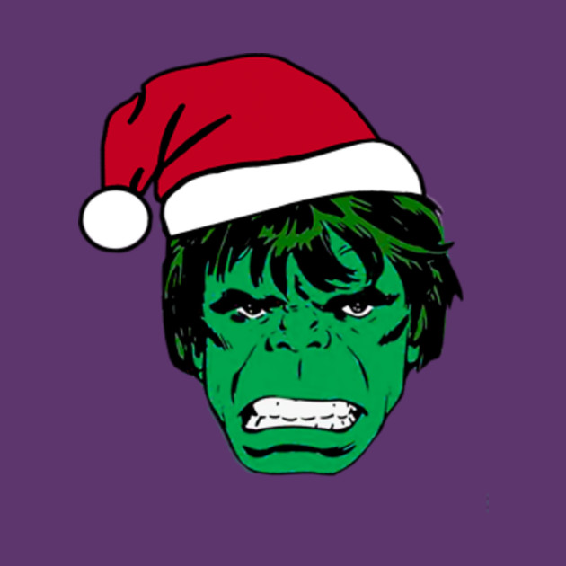 Hulk Printable Postcard Christmas