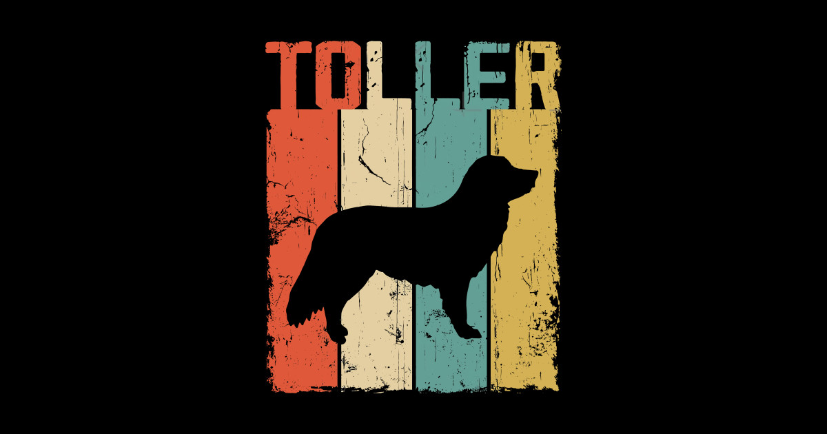 Vintage Toller dog - Toller Dog - Sticker | TeePublic