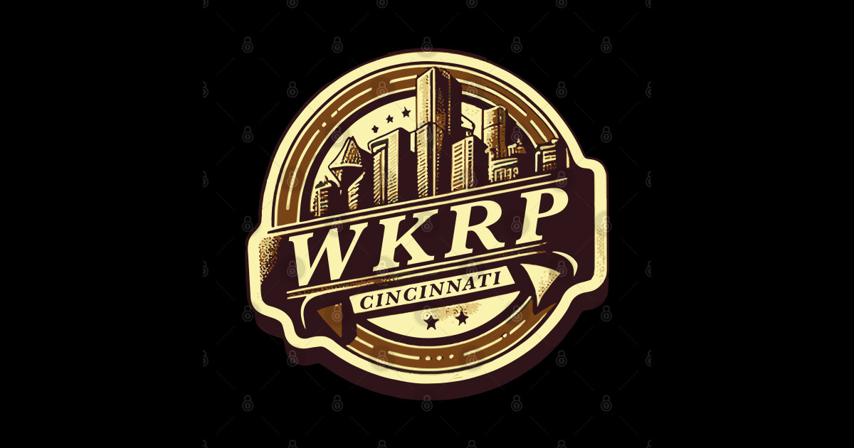 WKRP in Cincinnati - Wkrp - Sticker | TeePublic