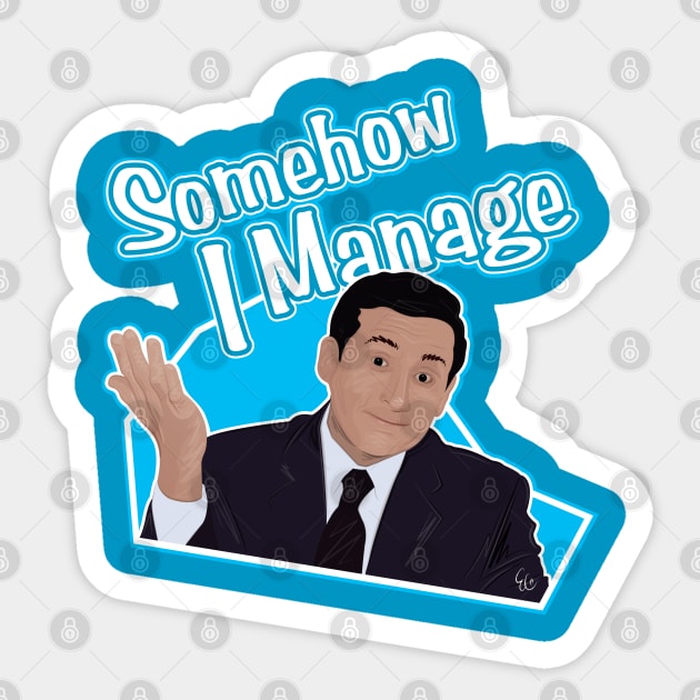 Somehow I Manage - The Office - Sticker | TeePublic