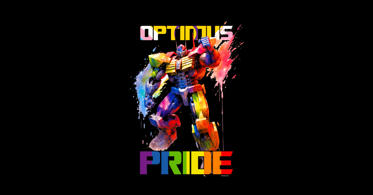 OPTIMUS PRIDE - Optimus Prime Transformers - Sticker | TeePublic