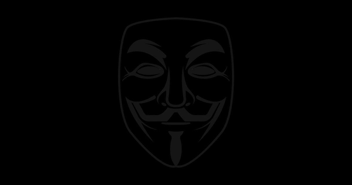Anonymous Mask - Anonymous Mask - Sticker | TeePublic
