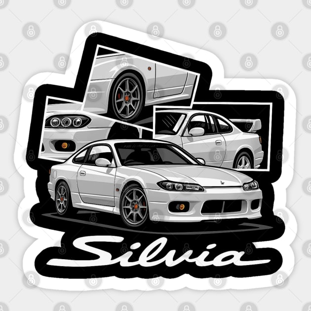 Nissan Silvia (S15, 1999) - Nissan Silvia - Sticker | TeePublic