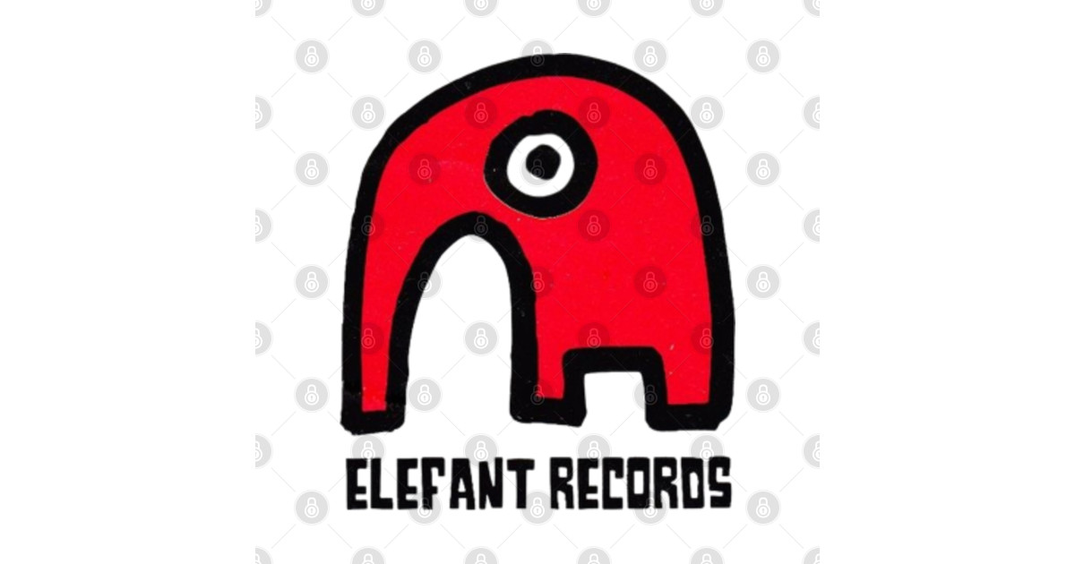 Elefant records \\ classic vinyl - Record Label - T-Shirt | TeePublic