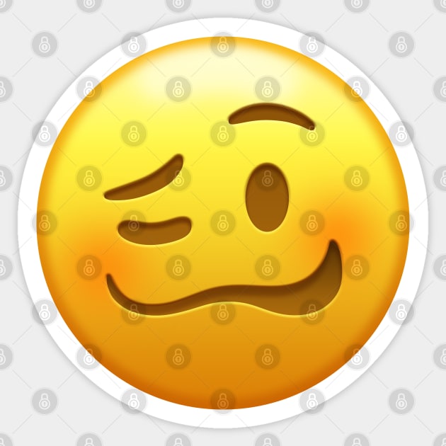 Drunk Face Emoji | Pop Art - Emoji - Sticker | TeePublic